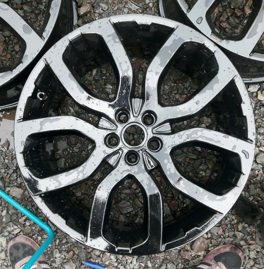 RANGE ROVER EVOQUE 20" GLOSS BLACK ALLOY WHEELS GENUINE LAND ROVER UPG ...